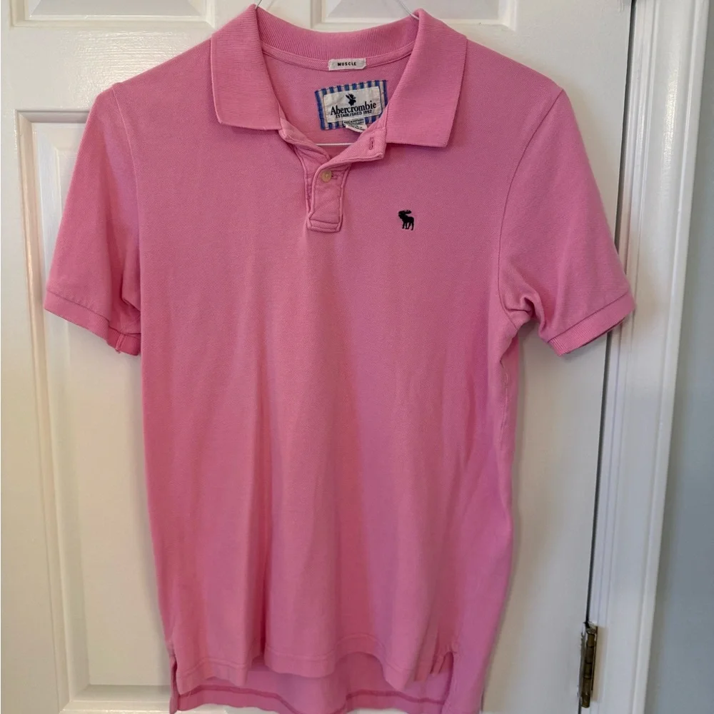 Abercrombie & Fitch | Shirts | Abercrombie Fitch Pink Muscle Shirt ...